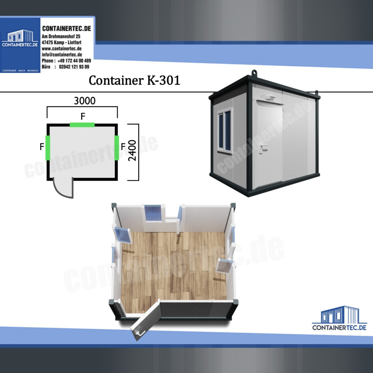 Containervariante K-301 – Containertec.de | Container nach Wunsch
