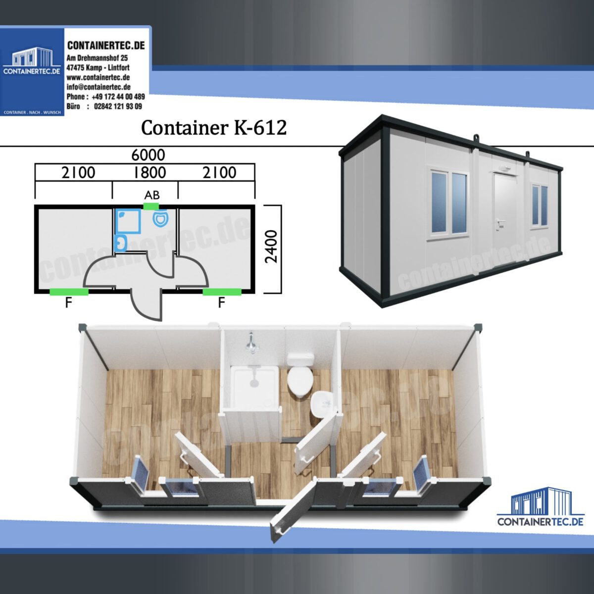Containervariante K-612 – Containertec.de | Container nach Wunsch